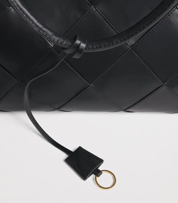 ANINE BING Leather Braided Lili Tote Bag