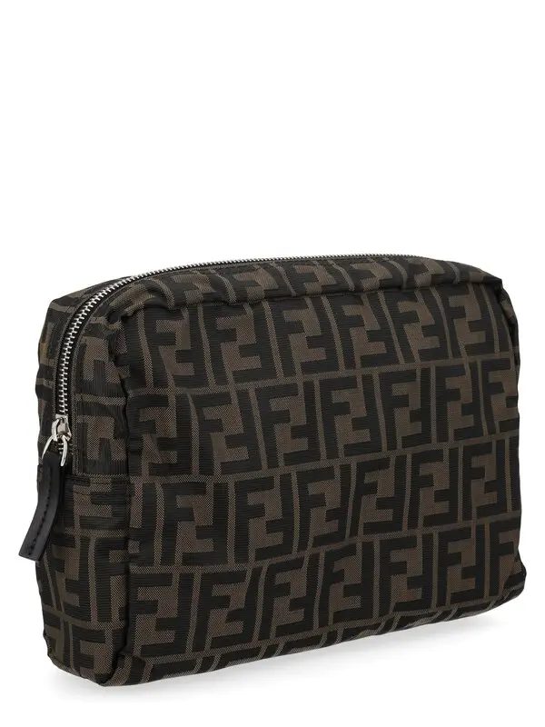 Fendi Beauty Case Medium In Tessuto Superlight Ff