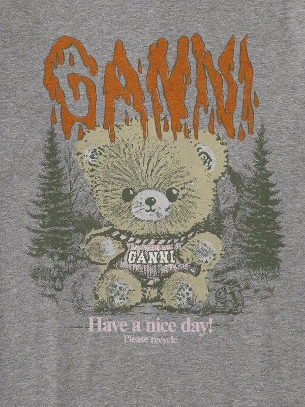 GANNI T-shirt Con Stampa