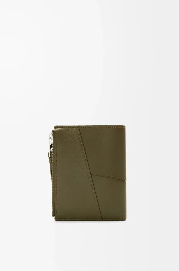 Loewe Puzzle Slim Compact Wallet In Classic Calfskin