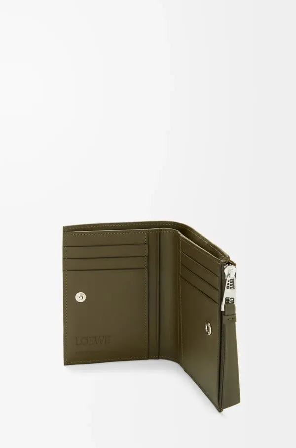 Loewe Puzzle Slim Compact Wallet In Classic Calfskin