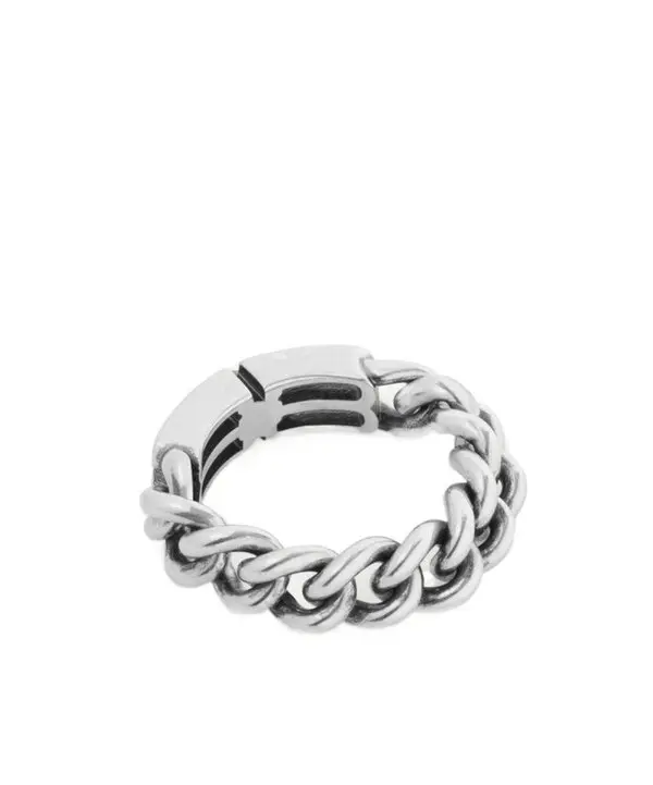 Balenciaga Bb Icon Ring In Antique