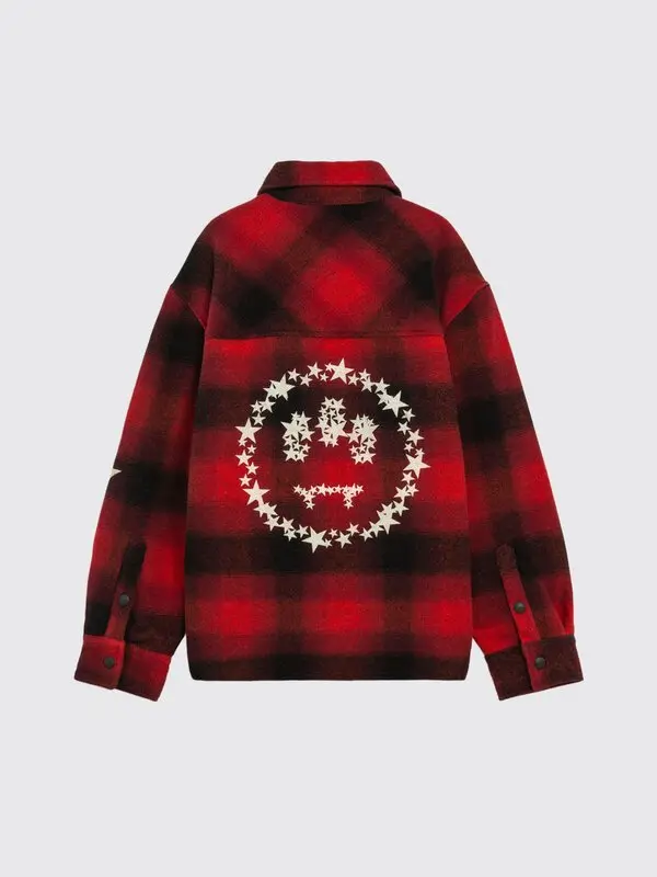 BARROW Star-print Checked Shirt