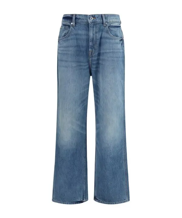 7 For All Mankind Wide Leg Jeans - Blue
