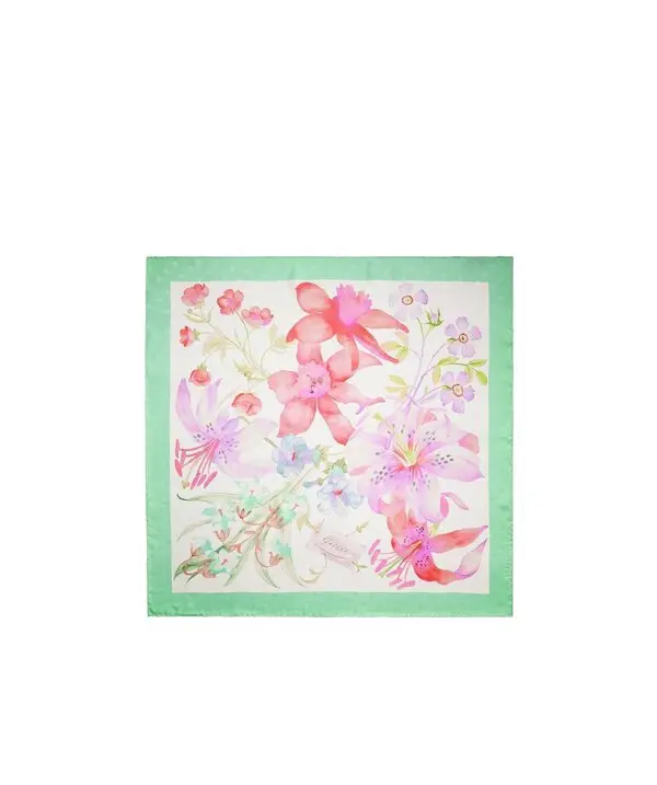 Gucci Printed Double G Scarf - Multi-color
