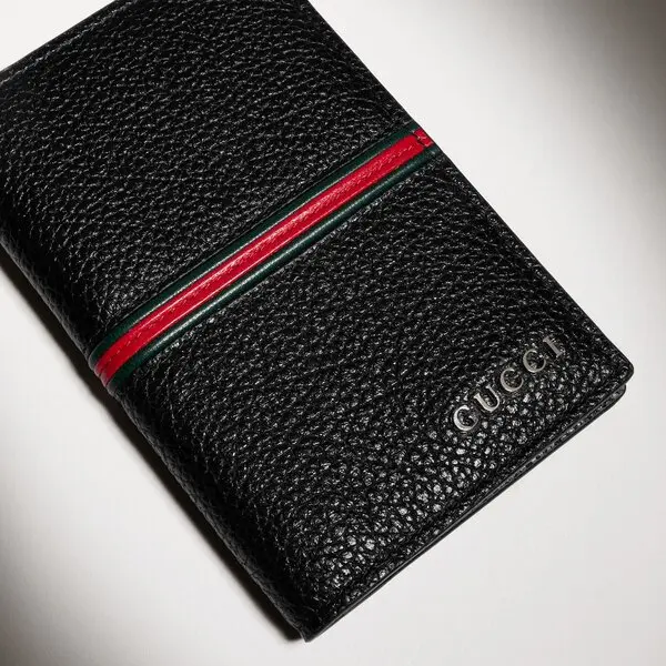 Gucci Card Case With Web