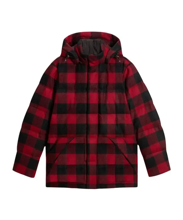 Woolrich Checked Quilted Moon Parka