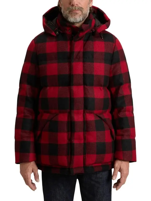 Woolrich Checked Quilted Moon Parka