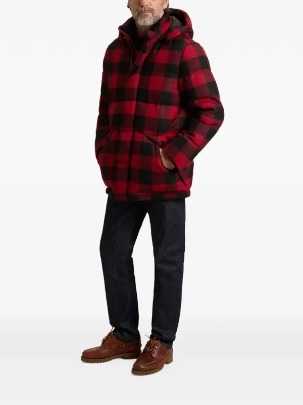 Woolrich Checked Quilted Moon Parka