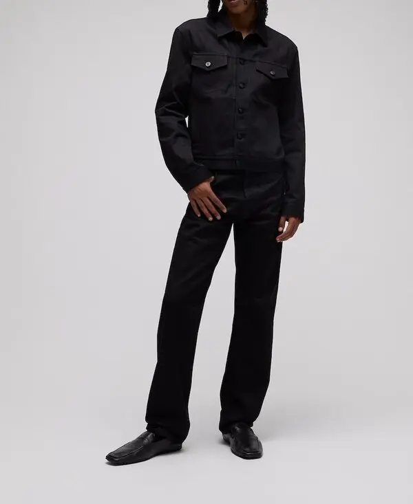 Gucci Cotton Denim Pants With Embroidery