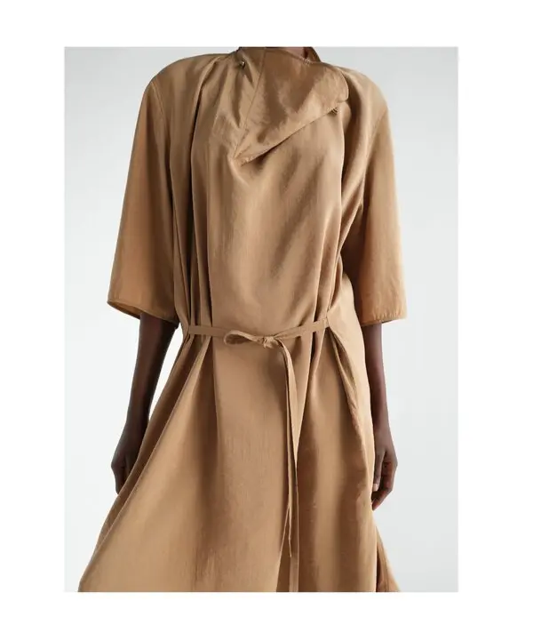 LEMAIRE Soft-collar Dress In Dry Silk