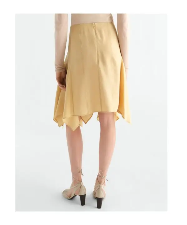 LEMAIRE Paneled Skirt In Silk Viscose Toile