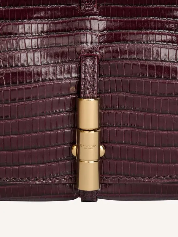 Balmain Embossed Leather Metropolis Bag
