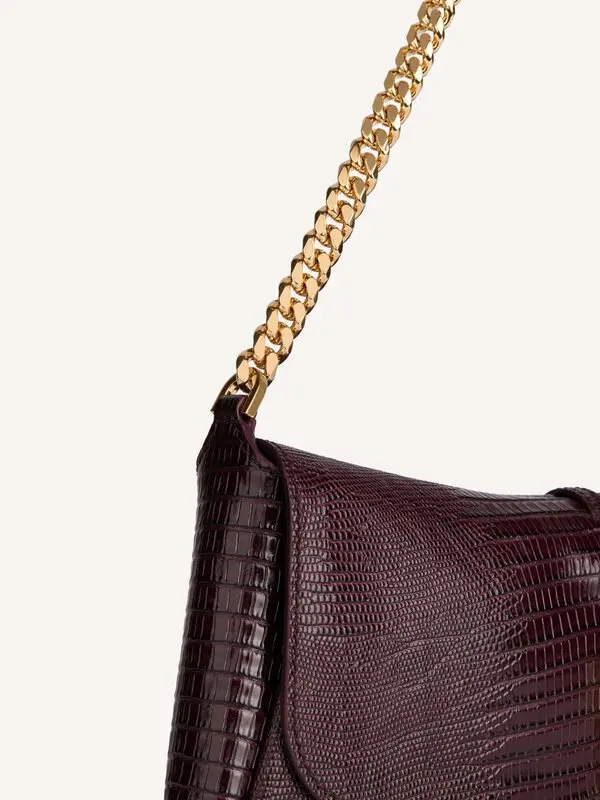 Balmain Embossed Leather Metropolis Bag