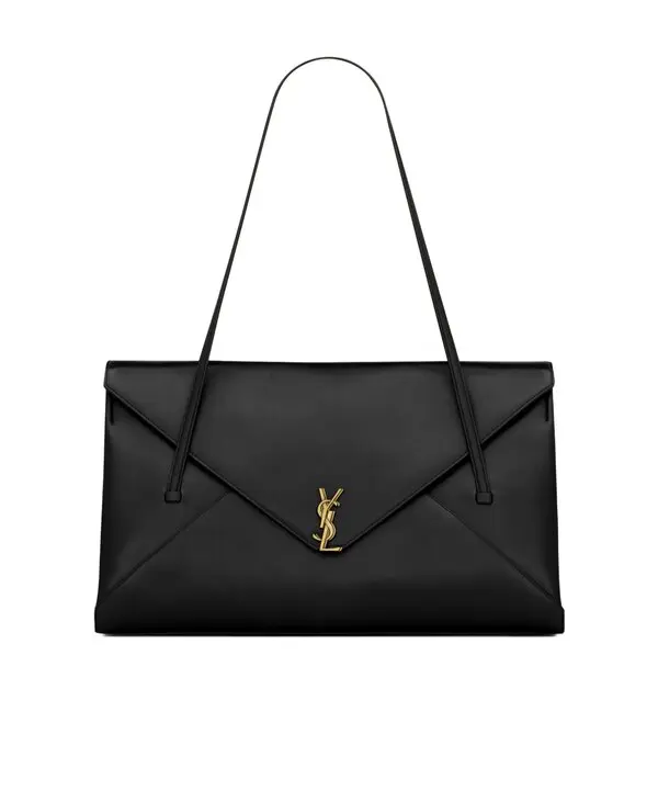 Saint Laurent Simone Large In Soft Leather - Black