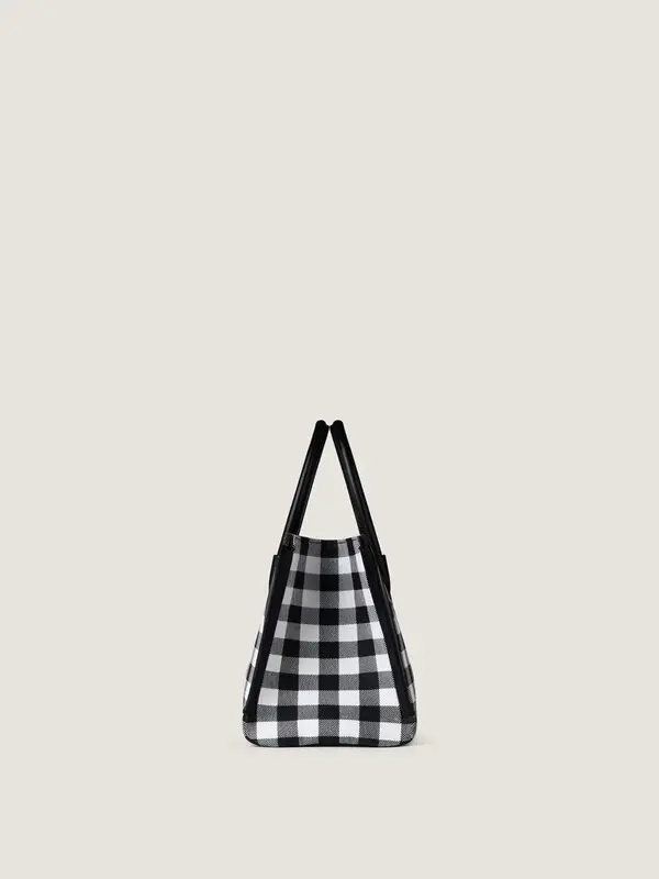 Givenchy Small Antigona Catchall Bag In Checked Canvas