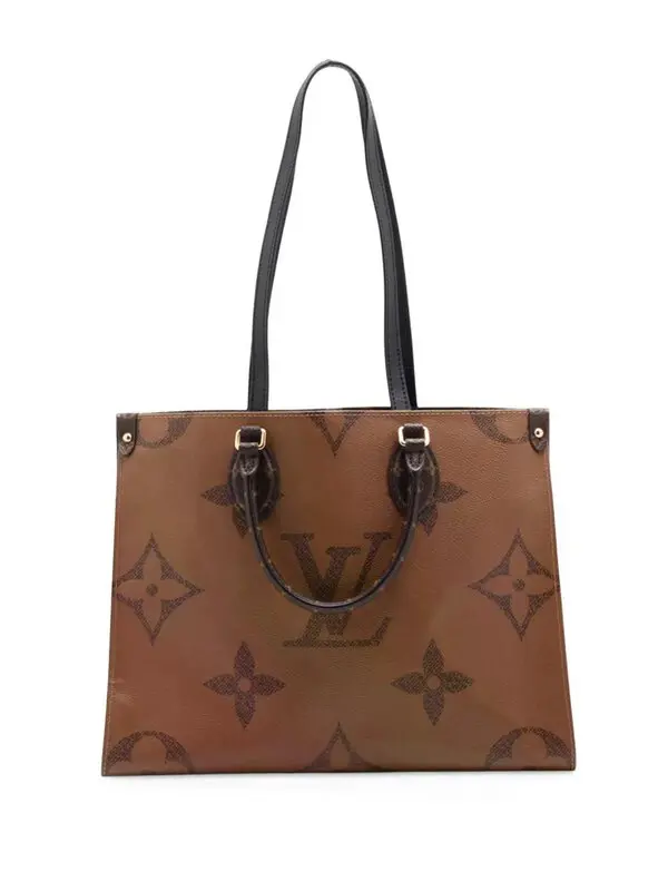 LOUIS VUITTON 2021 Monogram Reverse Giant Onthego Mm Satchel