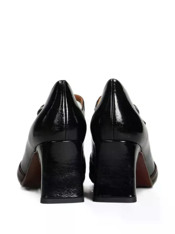 Chie Mihara Feva Panelled Buckled Pumps - Black