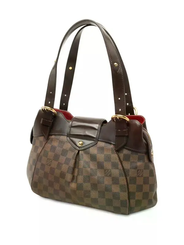 LOUIS VUITTON 2009 Damier Ebene Sistina Pm Shoulder Bag - Brown