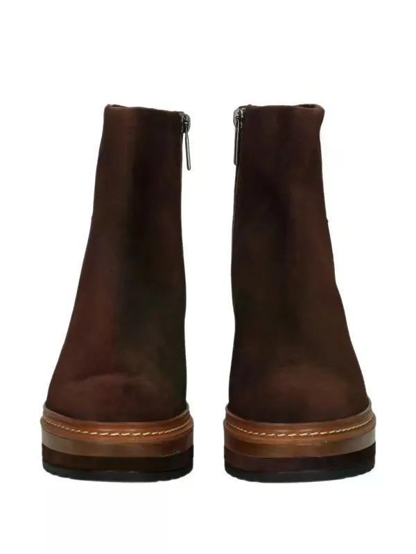 PONS QUINTANA Suede Platform Ankle Boots