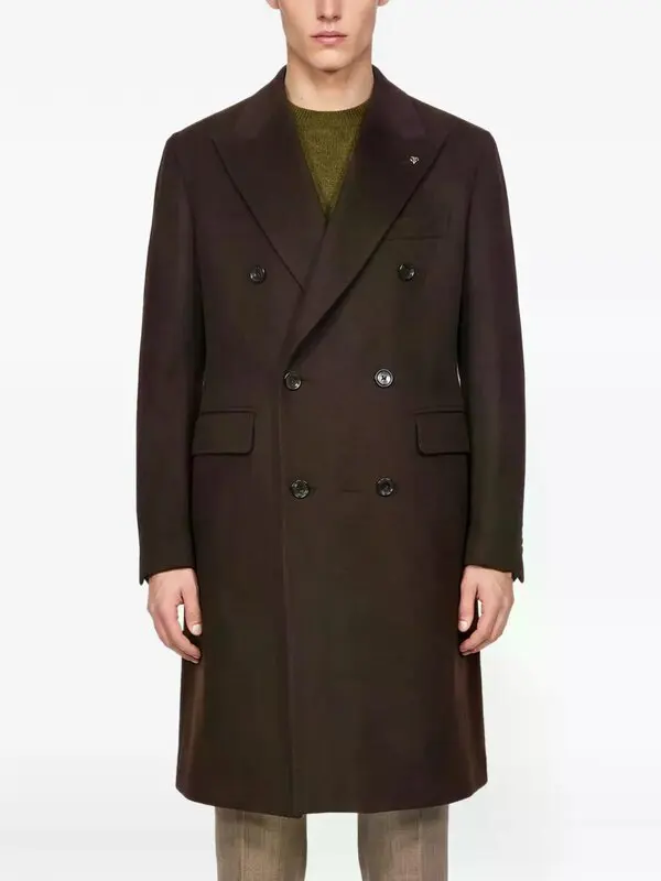 Tagliatore Double-breasted Peak-lapel Coat
