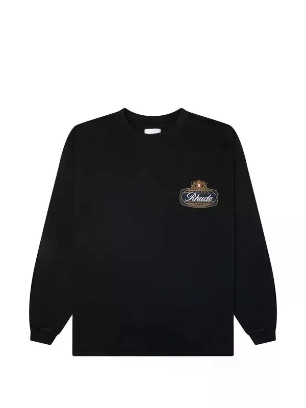 Rhude Safari Crest Ls Tee - Black