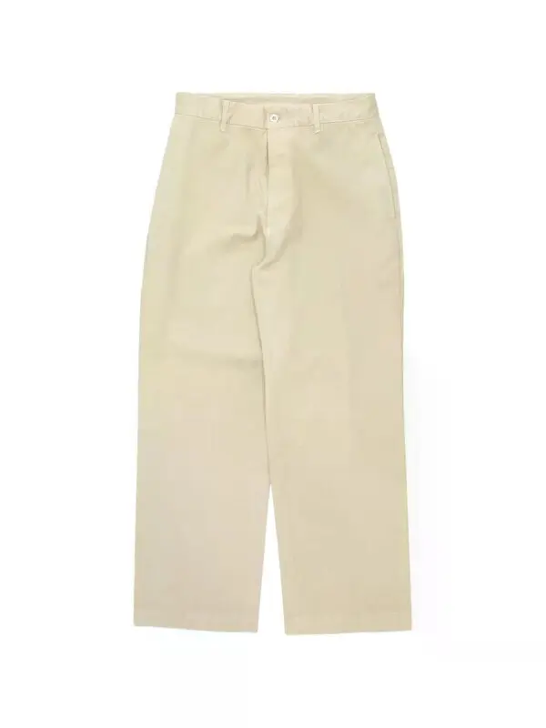 FORTELA Herringbone-pattern Cotton Trousers