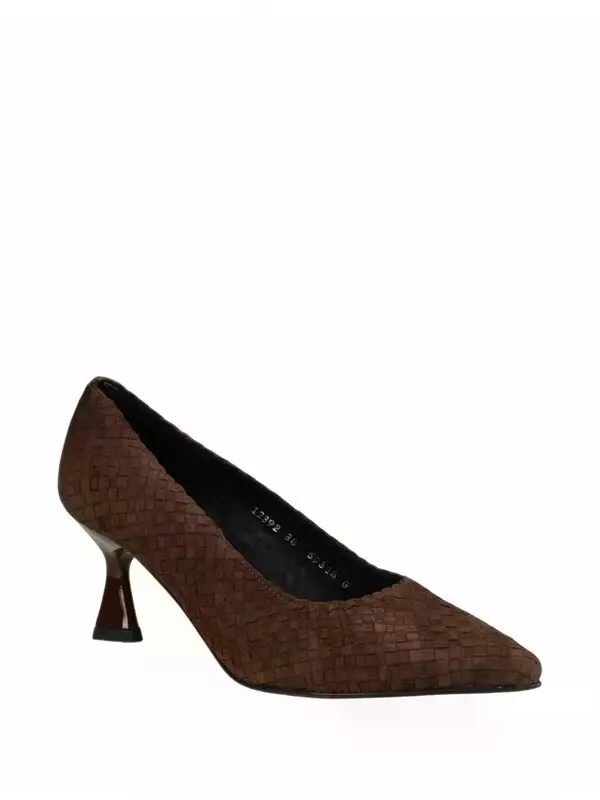 PONS QUINTANA Woven Leather Pumps