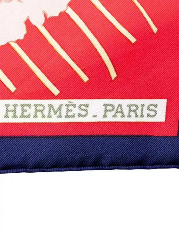 Hermès 2000-2026 Les Pivoines Silk Scarf 90 Scarves