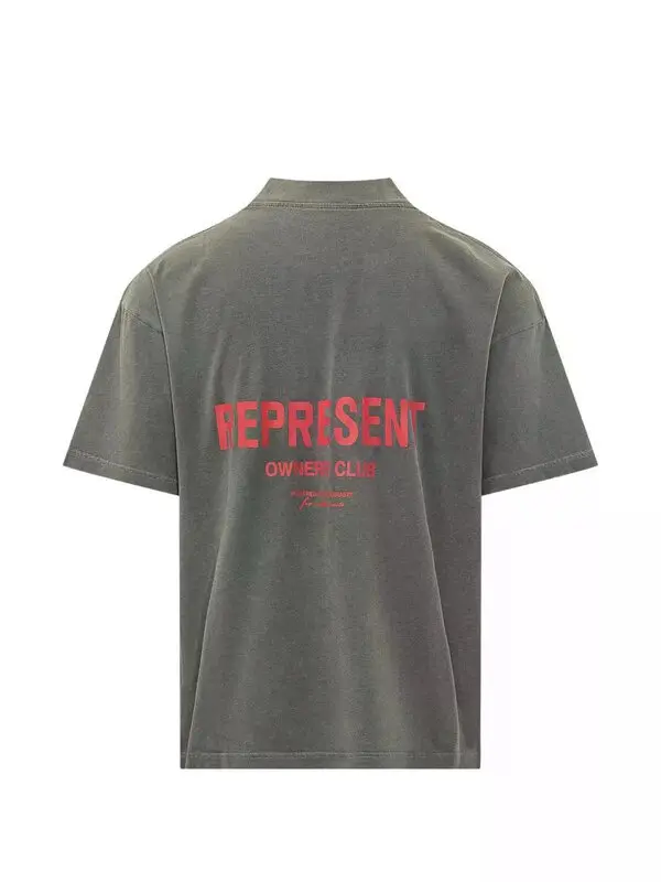 REPRESENT Owners Club Logo-print T-shirt - Grey