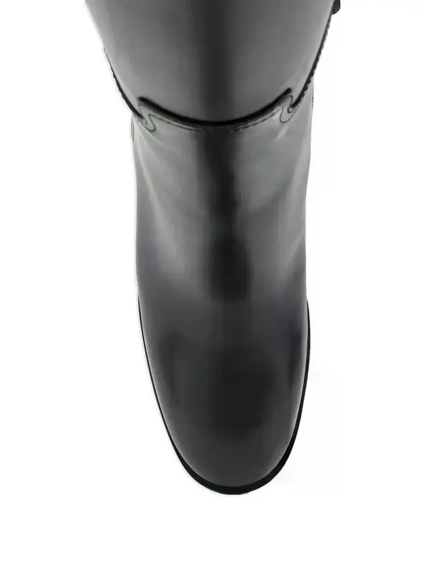 Gucci 85mm Horsebit-detail Leather Boots