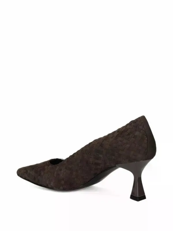 PONS QUINTANA Woven-design Pointed-toe Pumps