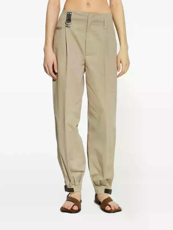 Moschino Buckle-detail Pleated Trousers