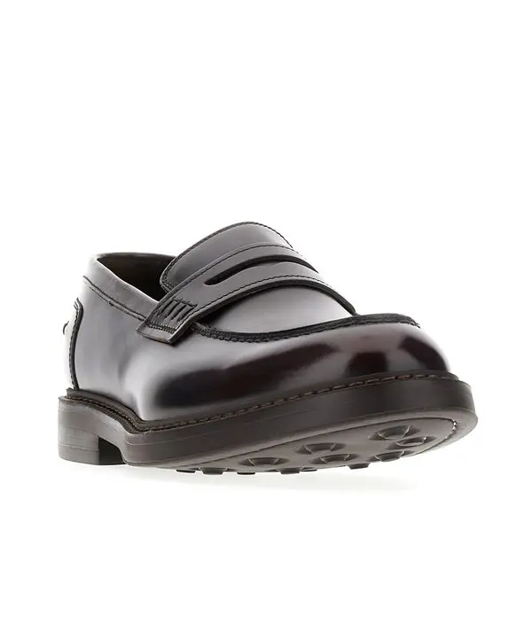 DOUCAL'S High-shine Slip-on Loafers