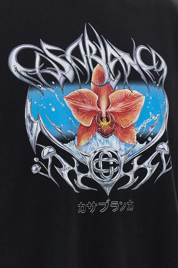 Casablanca Logo Crew Neck T-shirt