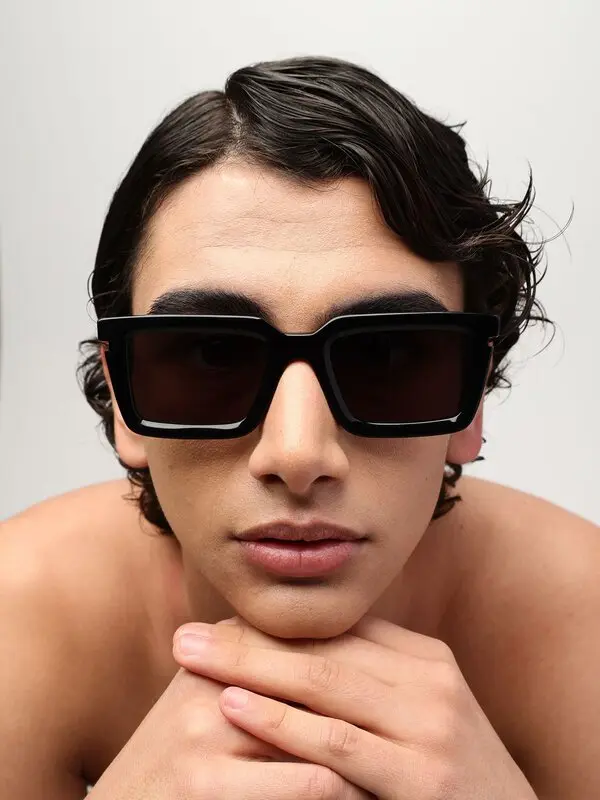 Off-White Rectangular Frame Sunglasses