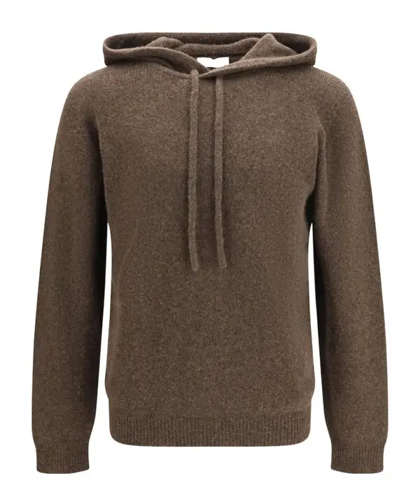 ROBERTO COLLINA Ribbed Hooded Sweater - No