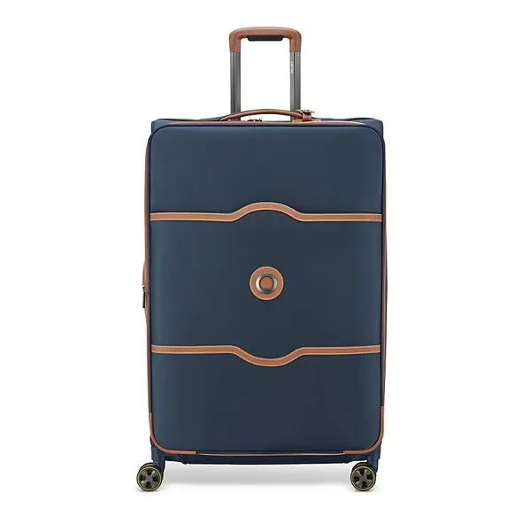 DELSEY PARIS Chatelet Air Large Check In Softside Expandable Spinner - Blue