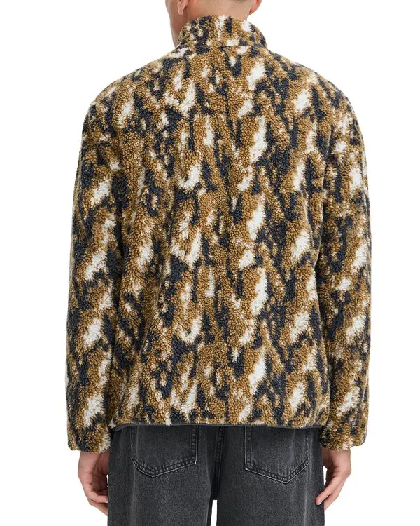 SOLID Camo Sherpa Zip Pocket Jacket