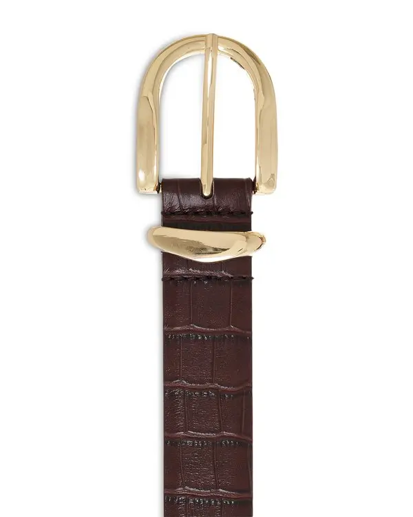 Sanctuary All Day Croc Leather Belt