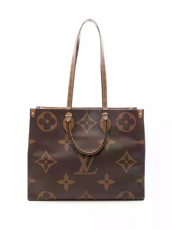 LOUIS VUITTON 2020 Monogram Reverse Giant Onthego Gm Satchel