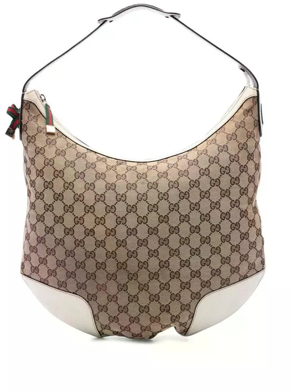 Gucci 2016-2026 Large Gg Canvas Princy Hobo Bag - Neutrals