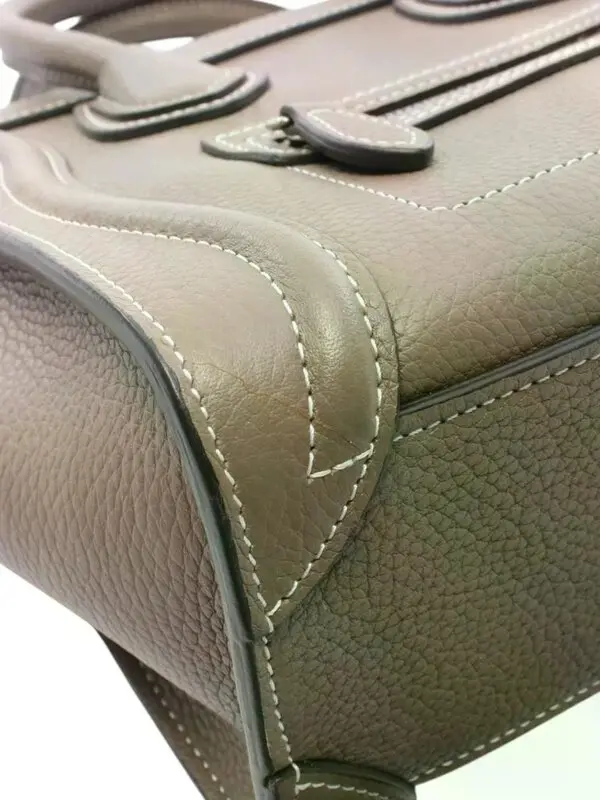 Celine 2010-2026 Nano Leather Luggage Tote Satchel