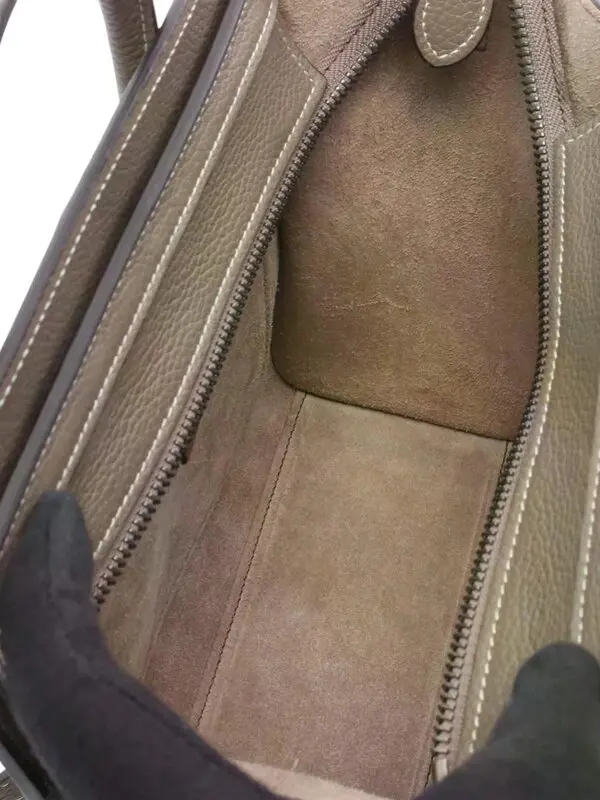 Celine 2010-2026 Nano Leather Luggage Tote Satchel