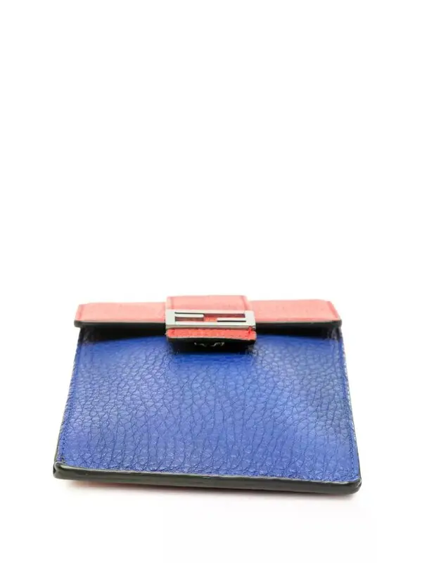 Fendi 2010-2026 Bicolor Leather Phone Holder Crossbody Bag