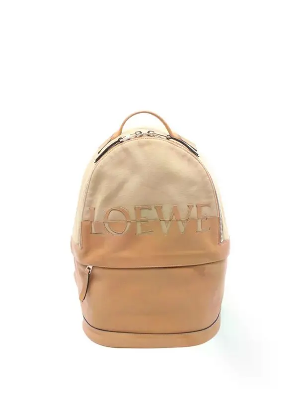 Loewe 2010-2026 Canvas And Leather Backpack