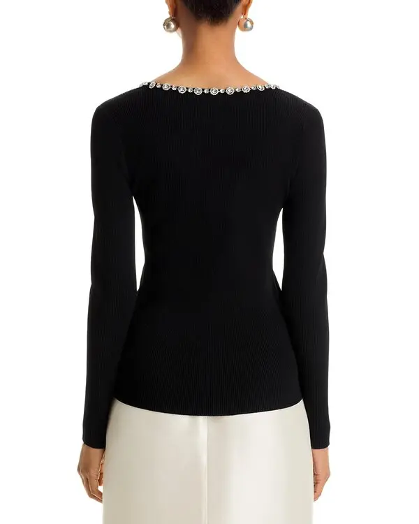 Elie Tahari The Isabel Crystal Sweater