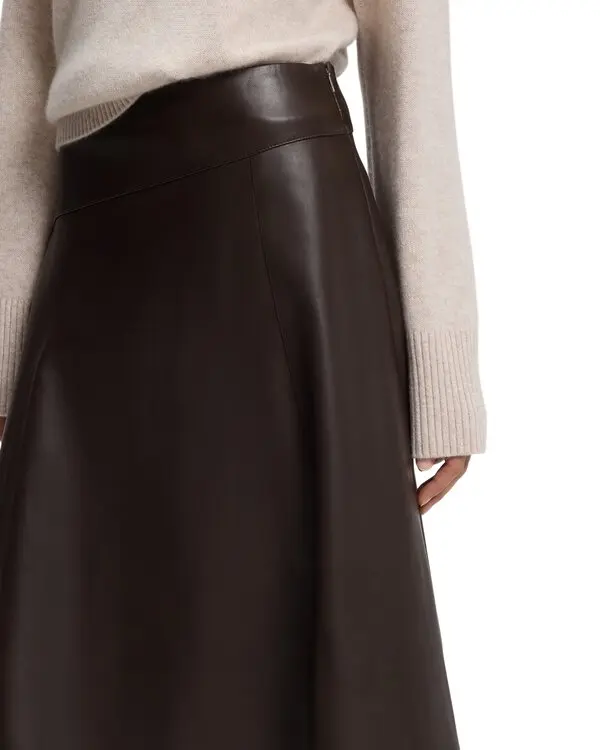 Hugo Boss Sekana A Line Leather Skirt