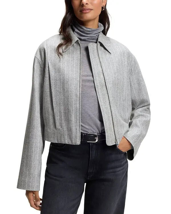 Hugo Boss Jossini Cropped Bomber Jacket