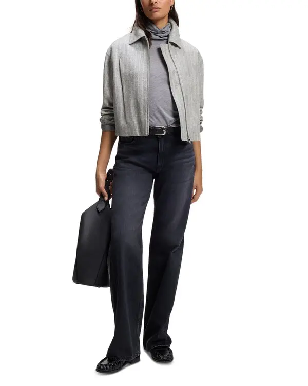 Hugo Boss Jossini Cropped Bomber Jacket